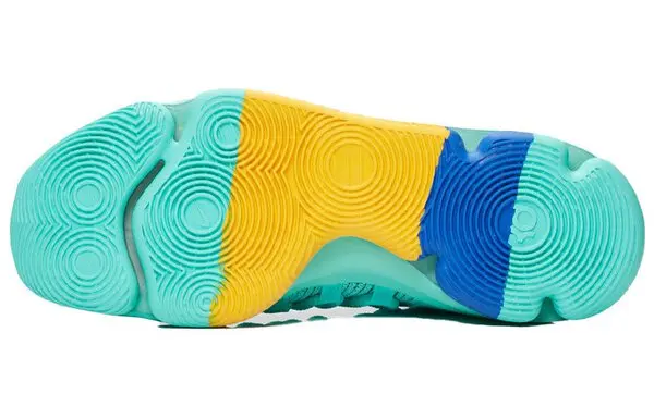Nike Kd 10 City Edition 2 High-top Athletic Sneakers - Green/blue