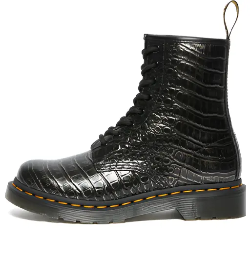 Dr. Martens Crocodile Effect Lace-up Boots - Default Colorway