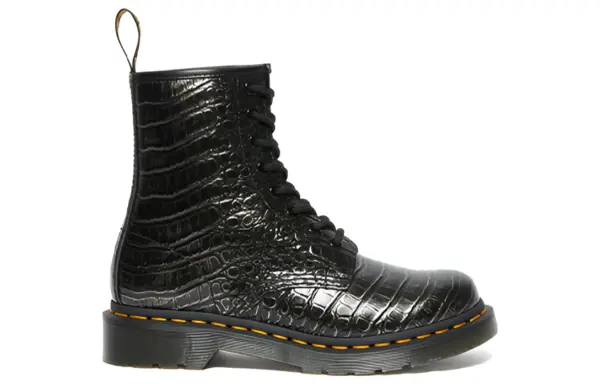 Dr. Martens Crocodile Effect Lace-up Boots