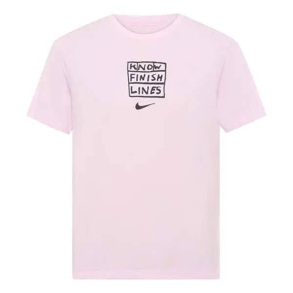 Nike Dri-fit Casual Sports Running T-shirt - Pink