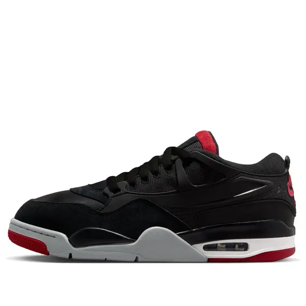 JORDAN 4 Rm 'black Cement' Sneakers - Black/varsity Red/wolf Grey