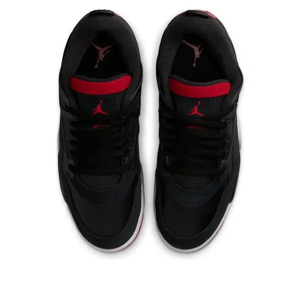 JORDAN 4 Rm 'black Cement' Sneakers - Black/varsity Red/wolf Grey