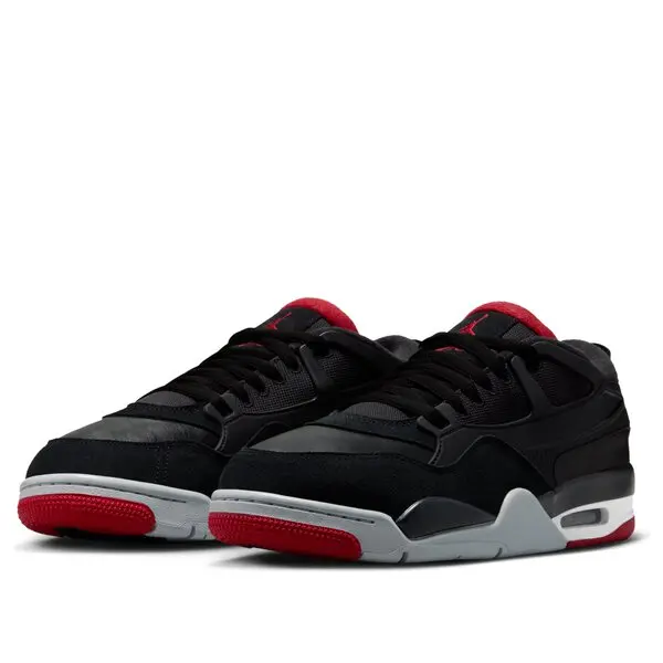 JORDAN 4 Rm 'black Cement' Sneakers - Black/varsity Red/wolf Grey