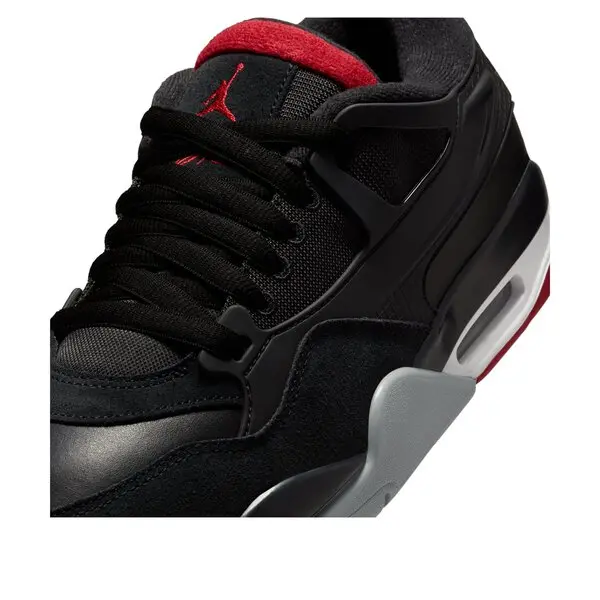 JORDAN 4 Rm 'black Cement' Sneakers - Black/varsity Red/wolf Grey