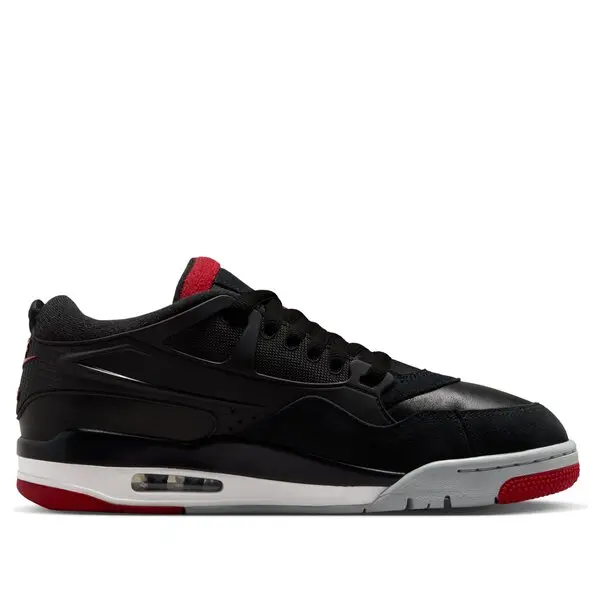 JORDAN 4 Rm 'black Cement' Sneakers - Black/varsity Red/wolf Grey