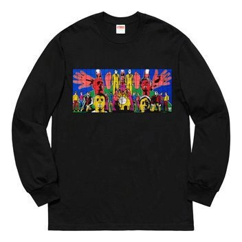 Supreme Ss19 Gilbert X George Death After Life L/s T-shirt - Black