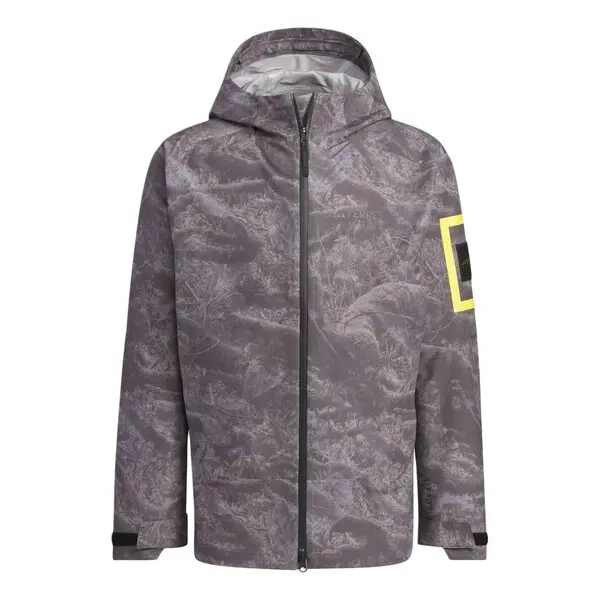 Adidas X National Geographic Allover Print Rain. Rdy Jacket - Silver Violet