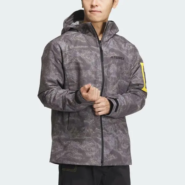 Adidas X National Geographic Allover Print Rain. Rdy Jacket