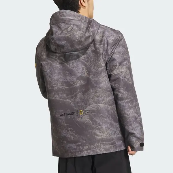 Adidas X National Geographic Allover Print Rain. Rdy Jacket