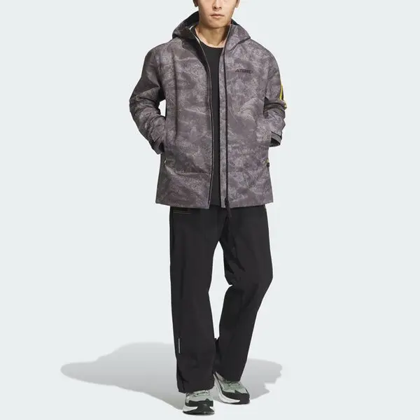 Adidas X National Geographic Allover Print Rain. Rdy Jacket