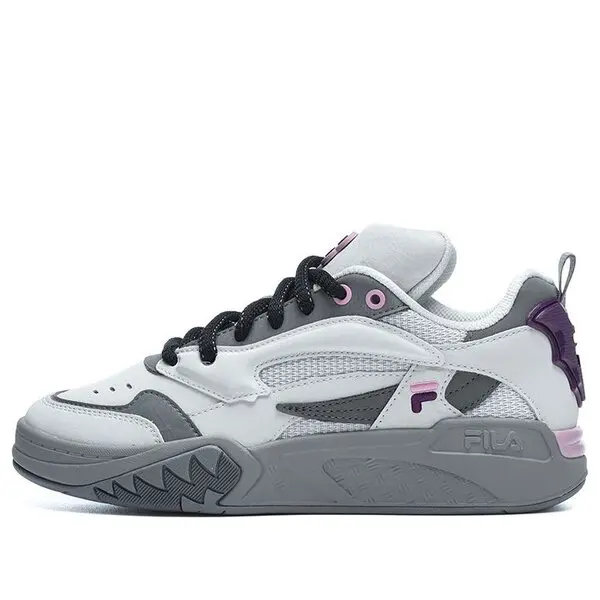 FILA FUSION Desperado Vintage Basketball Sneakers - White/grey/purple