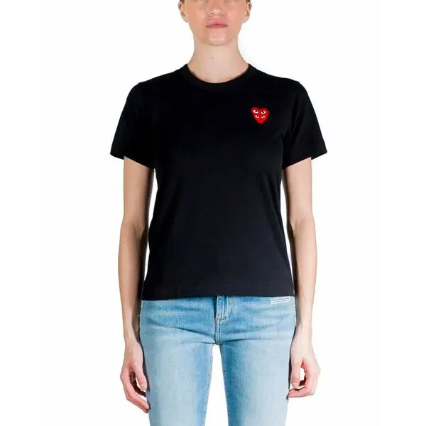 Play Comme Des Garcon Double Heart T-shirt
