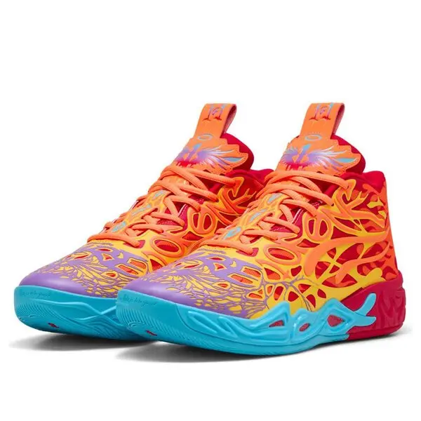 PUMA Mb.04 "phoenix" Athletic Sneakers - Red/orange/blue
