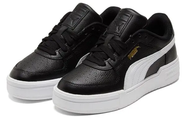 PUMA Ca Pro Classic Gold Low Top Sneakers - Black/white/gold