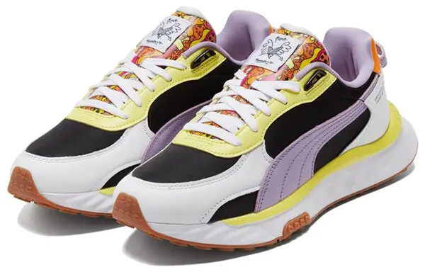 PUMA Romero Britto X Wild Rider Sneakers - White/yellow