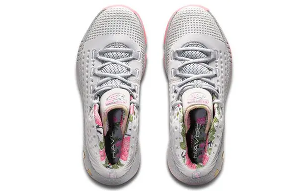 Under Armour Hovr Havoc 2 Basketball High Top Sneakers - Silver/pink