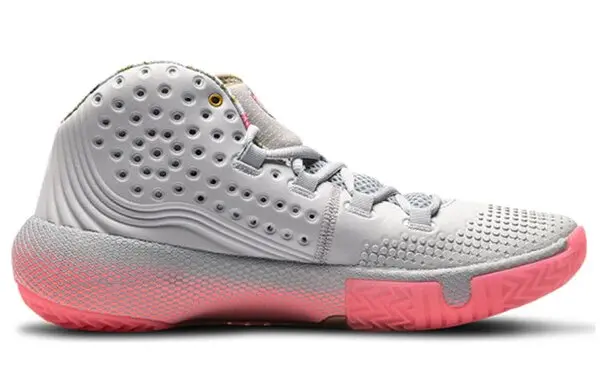 Under Armour Hovr Havoc 2 Basketball High Top Sneakers - Silver/pink