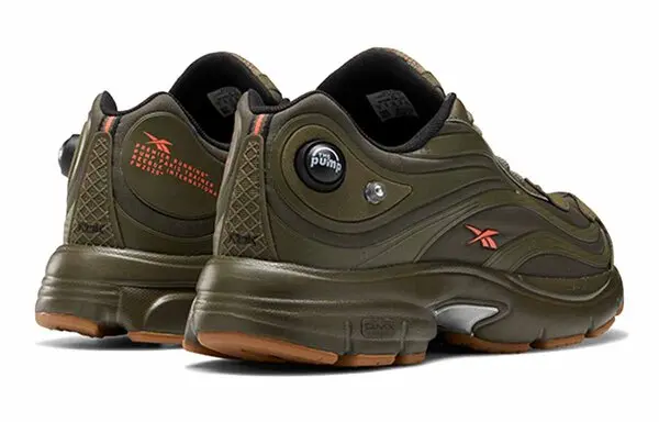 REEBOK Premier Pump Paris Running Trainers - Black/green