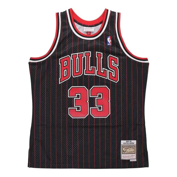 Mitchell & Ness X Nba Chicago Bulls 1995-96 Swingman Jersey Scottie Pippen - Black/red