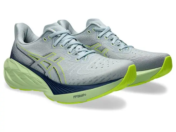 Asics Novablast 4 Athletic Sneakers - Grey/green/black