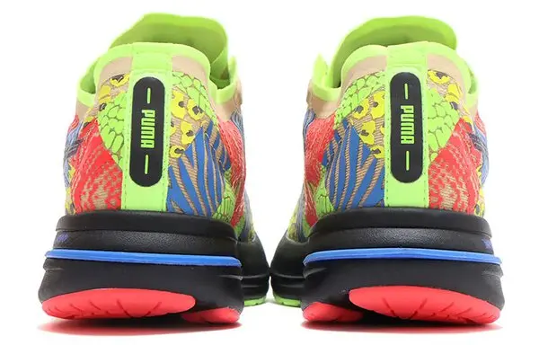 PUMA X Atmos Deviate Nitro "green Red Blue" Running Shoes - Green/red/blue