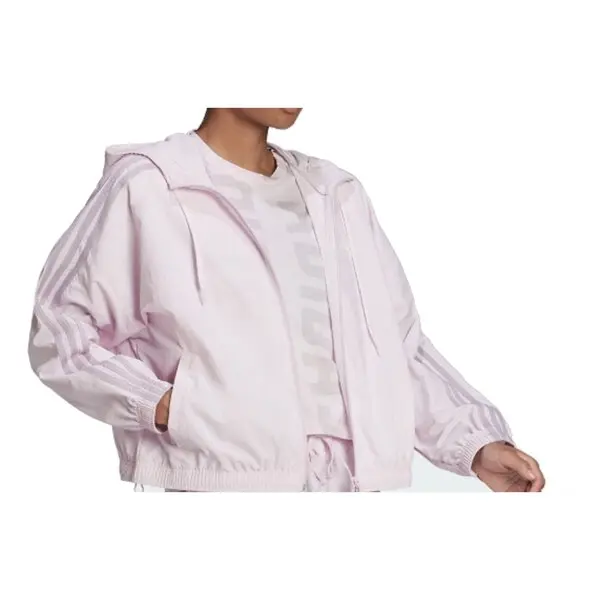 Adidas Essentials Repeat Logo Loose Fit Windbreaker - Pink