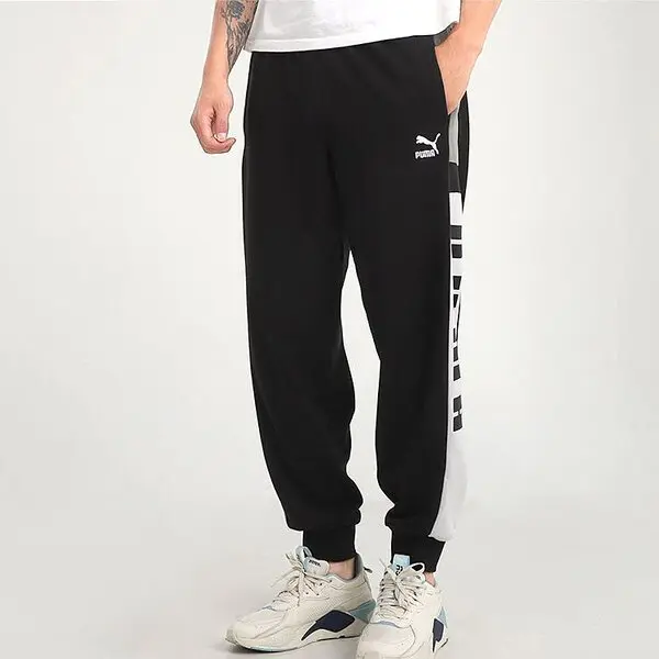 PUMA Retro Block Sweatpant 'black White Grey