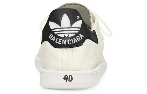 Balenciaga X Adidas Stan Smith Sneakers - White/black