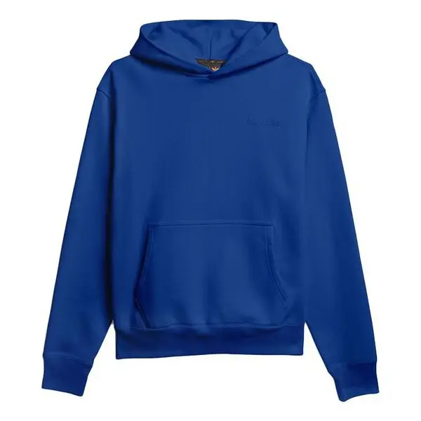 Adidas Originals X Pw Basics Embroidered Monogram Hoodie - Blue