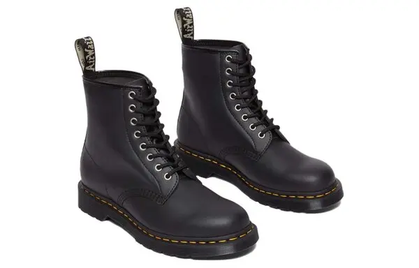Dr. Martens 1460 Genix Nappa Reclaimed Leather Lace Up Boots - Black