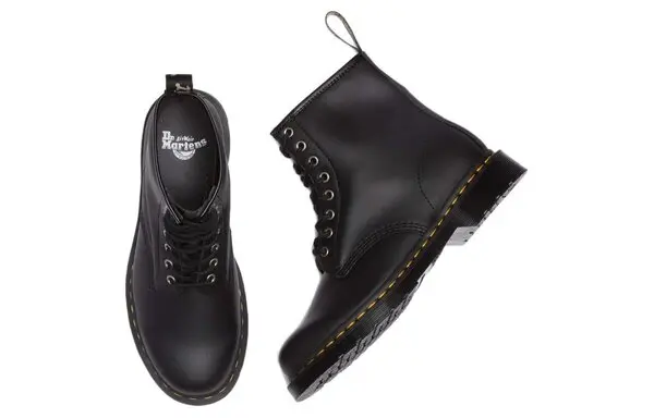Dr. Martens 1460 Genix Nappa Reclaimed Leather Lace Up Boots - Black