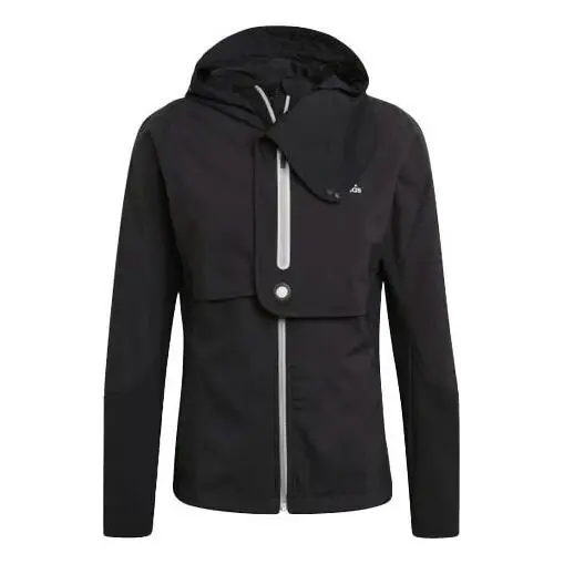 Adidas Windrdy Jkt M Casual Running Sports Hooded Jacket - Black