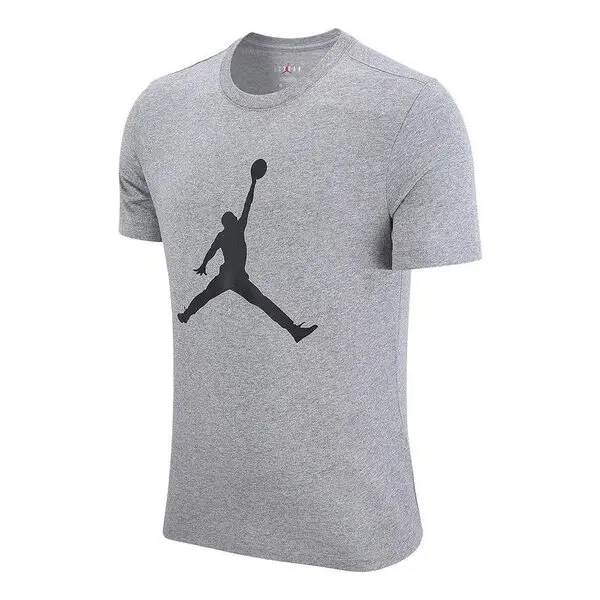 JORDAN Jumpman Logo T-shirt 'grey - Grey/black
