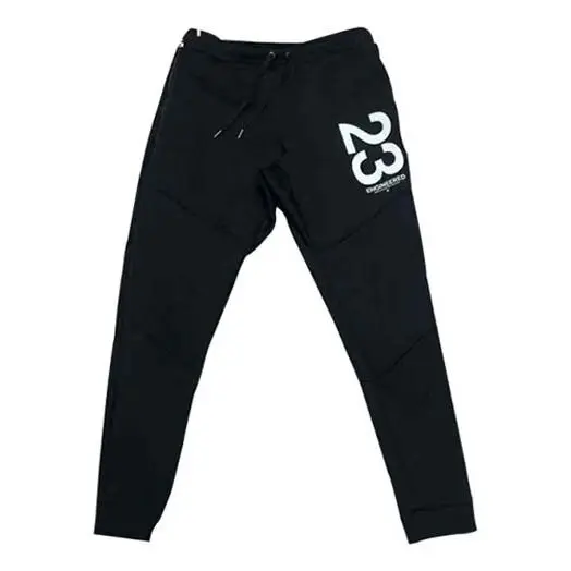 JORDAN 23 Flight Space Cotton Athleisure Casual Sports Long Pants - Black