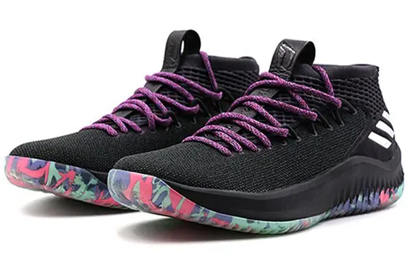 Adidas Dame 4 Cny Athletic Sneakers - Black