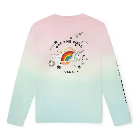VANS Gradient Rainbow Unicorn Long Sleeve T-shirt - Tan