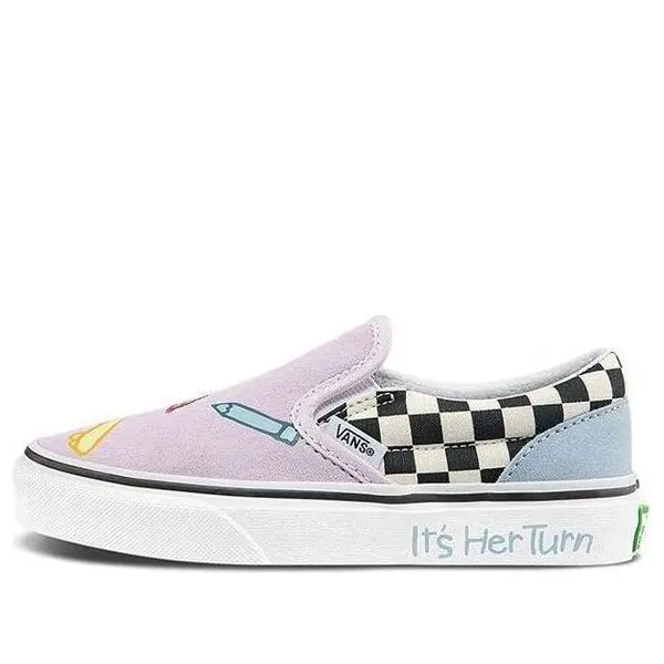 VANS Classic Slip-on Casual Sneakers - Blue/pink