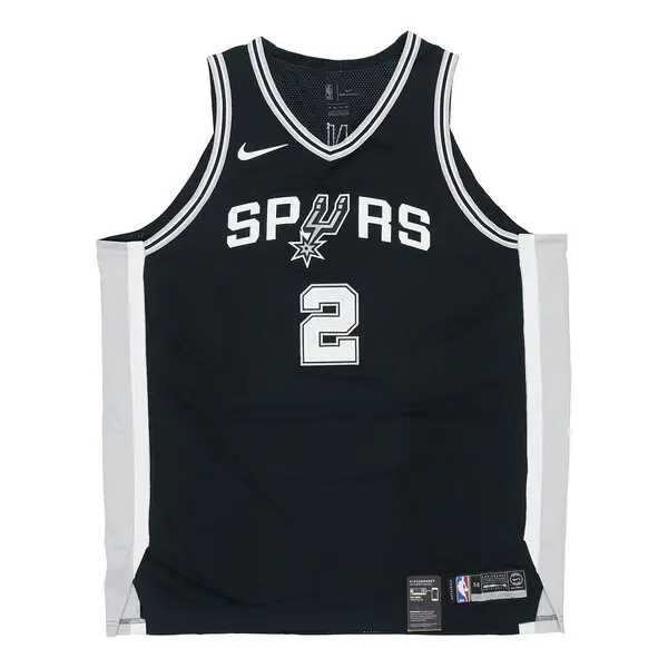 Nike Nba San Antonio Spurs Player Edition Jersey Number 2 - Black