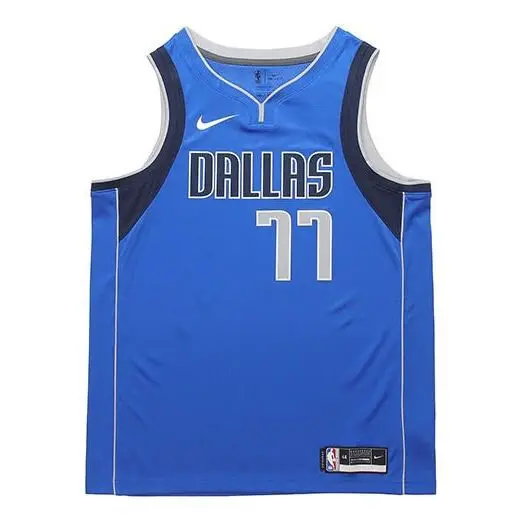 Nike Dallas Mavericks Doncic No. 11 2020-2021 Season Fan Edition Jersey - Blue