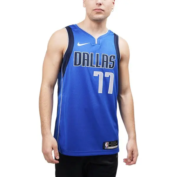 Nike Dallas Mavericks Doncic No. 11 2020-2021 Season Fan Edition Jersey - Blue