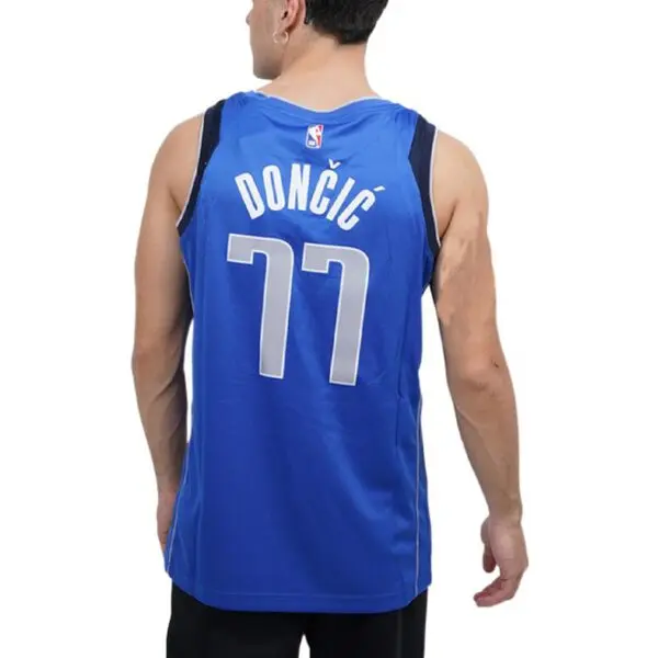 Nike Dallas Mavericks Doncic No. 11 2020-2021 Season Fan Edition Jersey - Blue