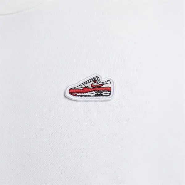 Nike French Terry Crew-neck Sweatshirt 'white - White/black