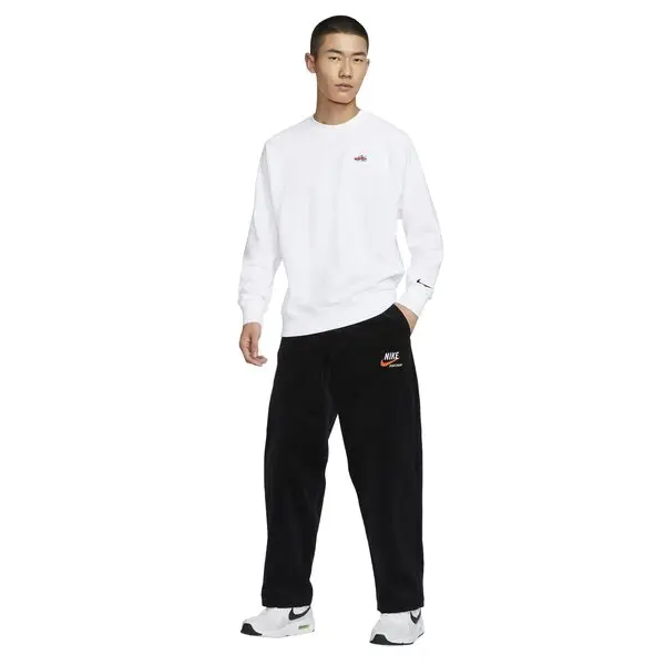 Nike French Terry Crew-neck Sweatshirt 'white - White/black