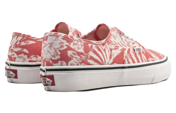 VANS Authentic Sf Floral Linen Sneakers - Red/white