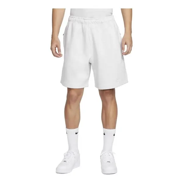 Nike Solo Swoosh Fleece Shorts - Birch Heather