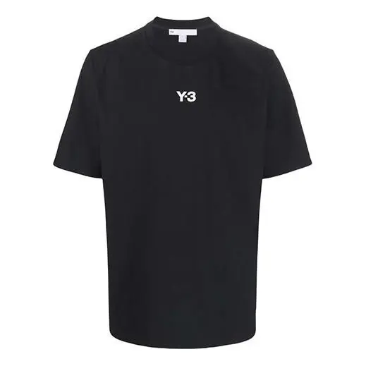 Adidas Y-3 Ch1 Short Sleeve Center Front Logo Tee - Black