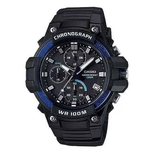 Casio Chronograph Water Resistant Analog Watch - Black