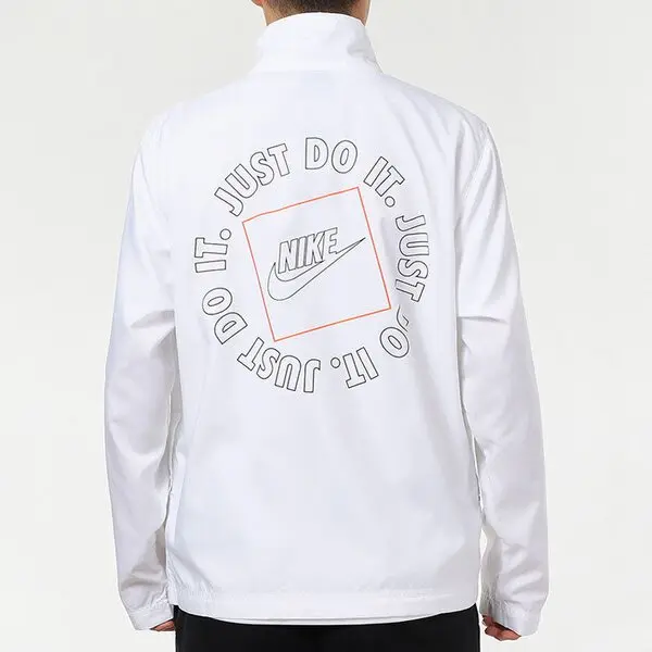 Nike Logo Print Zip-up Track Jacket