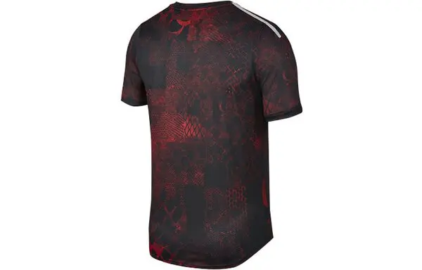 Nike X Lpl Crossover Short Sleeve Gym Top
