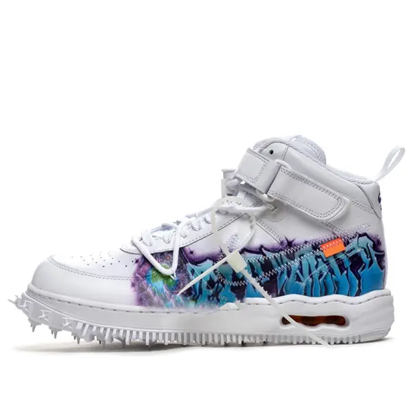 Nike X Off-white Air Force 1 Mid 'graffiti - White/clear-white